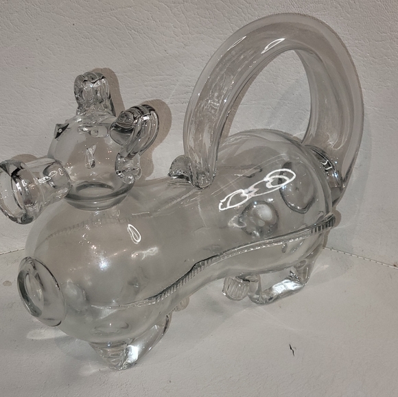 Holmegaard | Art | Mid Century Danish Clear Glass Dog Decanter ...